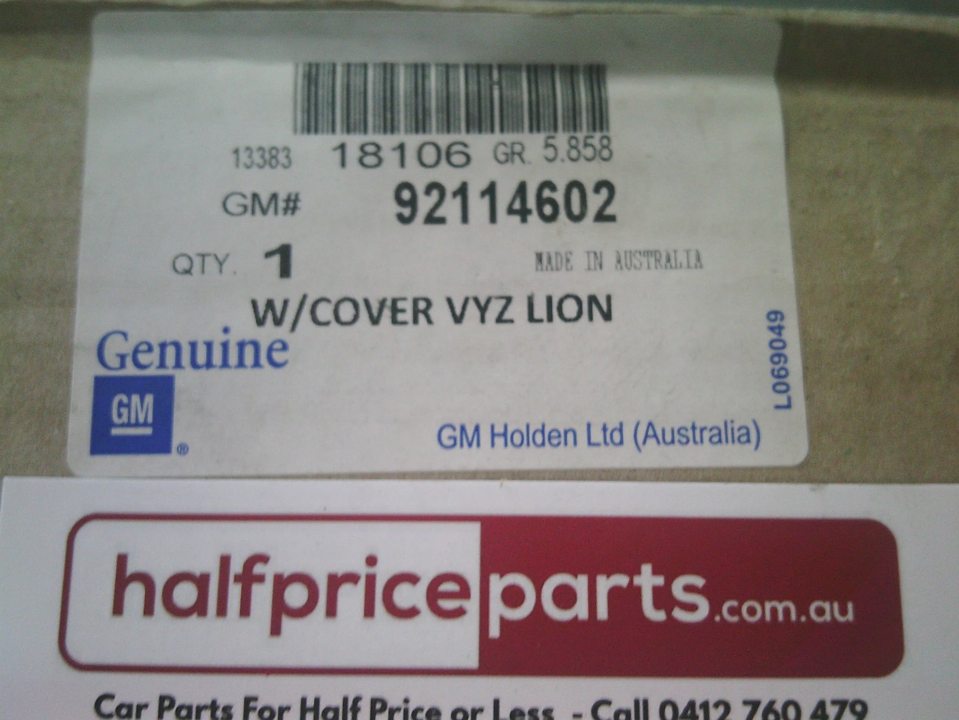 Holden VY Commodore Executive Genuine 15" Hub Cap New Part – Half Price ...