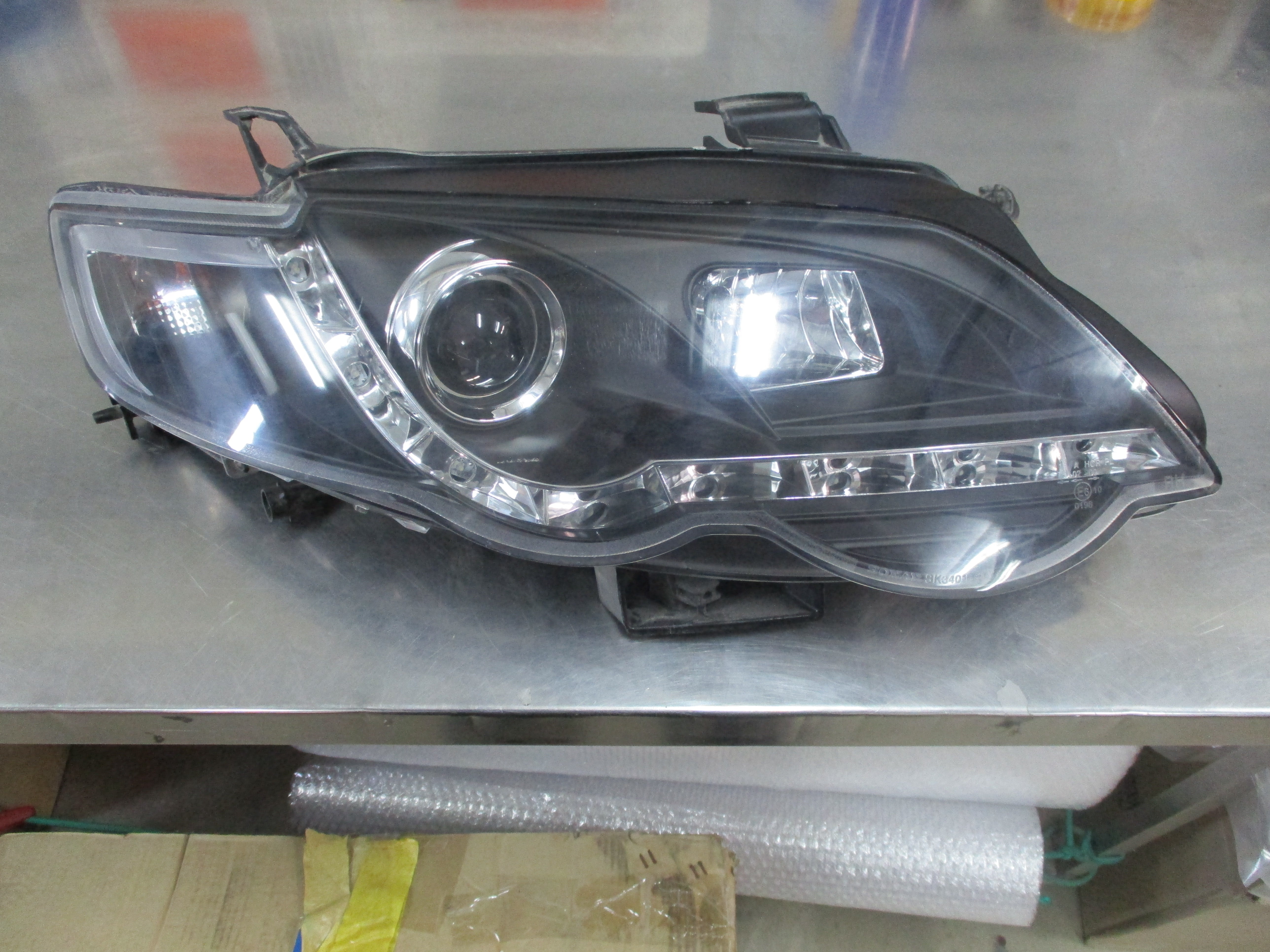 MARS Black DRL LED Right Hand Headlight Suits Ford FG XR6 XR8 Used Par ...