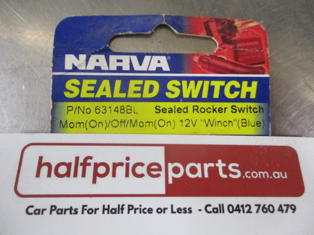 NARVA Sealed Winch Symbol Rocker Switch 12 Volt (Blue Illuminate) New ...