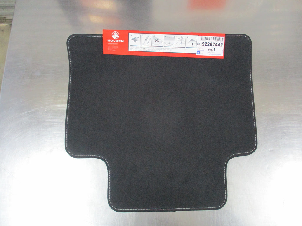 Holden VF Commodore Black Edition Genuine Rear Mat Set White Stitching ...