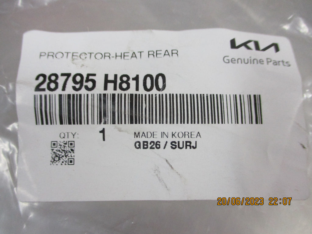 Kia Rio Genuine Rear Muffler Heat Shield Protector New Part – Half ...