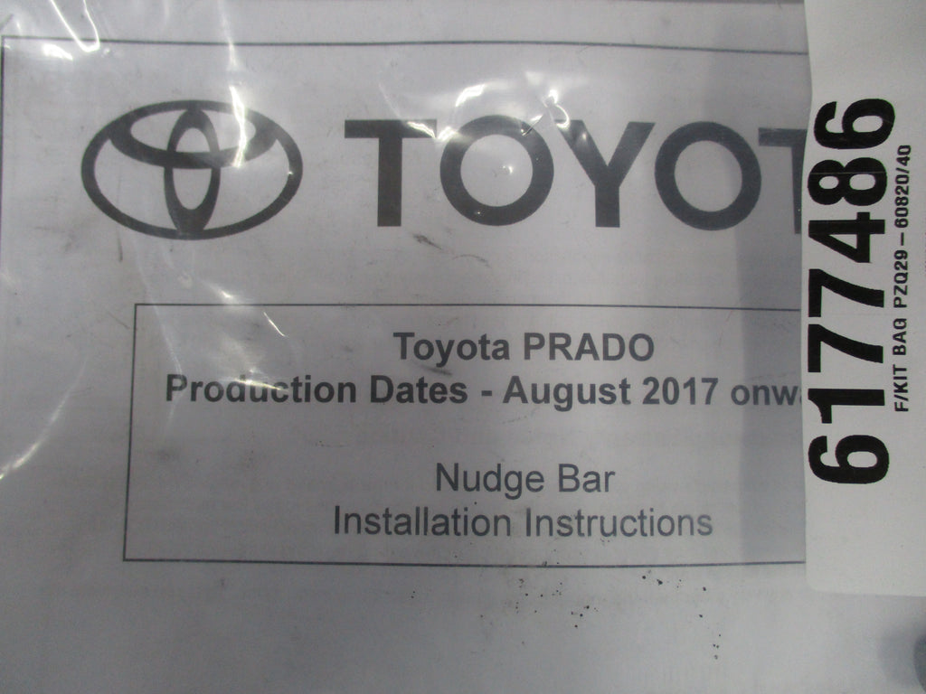 Toyota Landcruiser Prado GX GXL Genuine Polished Alloy Nudge Bar New P ...