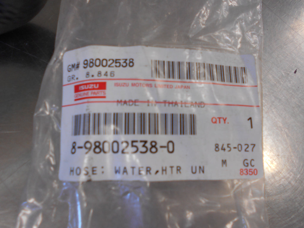 Holden/Isuzu Genuine Heater Unit To Water Pipe Water Hose New Part ...